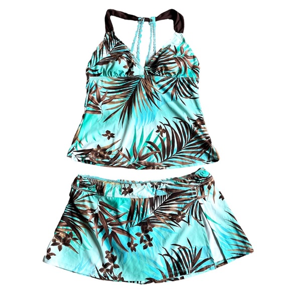 Athena | Swim | Athena Swimsuit Tankini With Skirt Two Piece Bathing ...